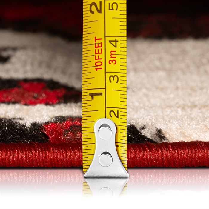 MATTEX RED MODERN RUGS in Red colour